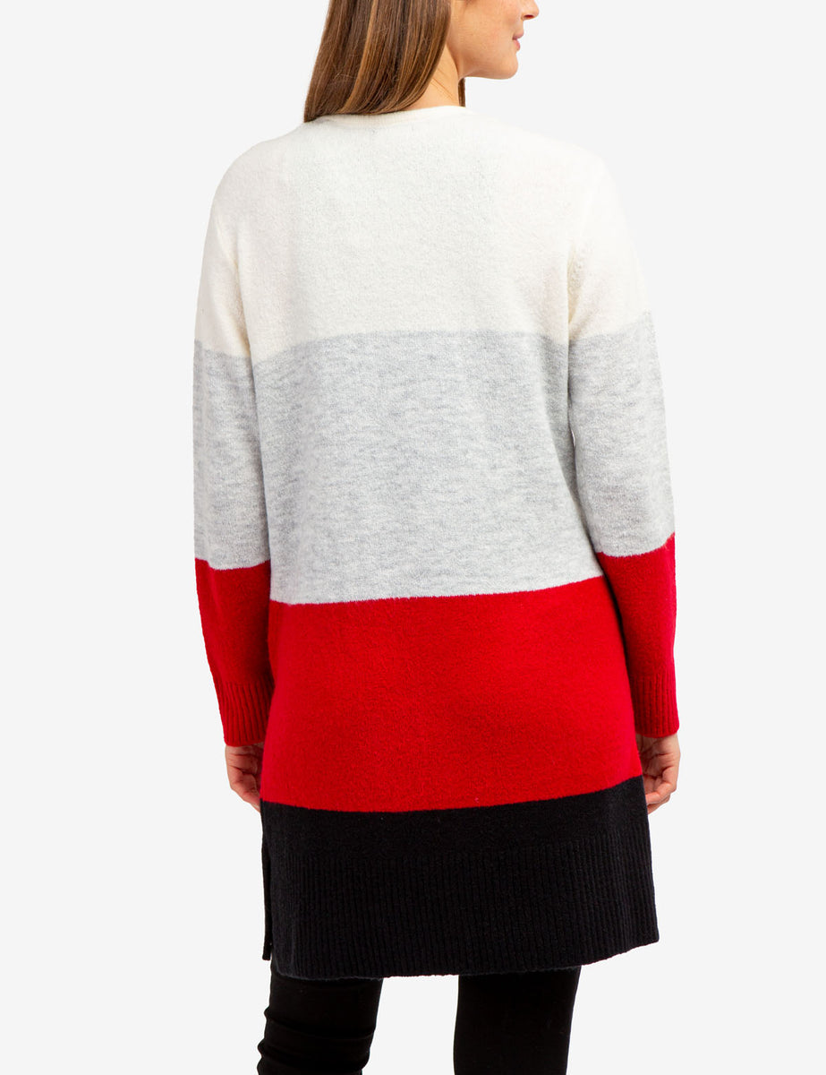 COLORBLOCK TUNIC CARDIGAN SWEATER– U.S. Polo Assn.