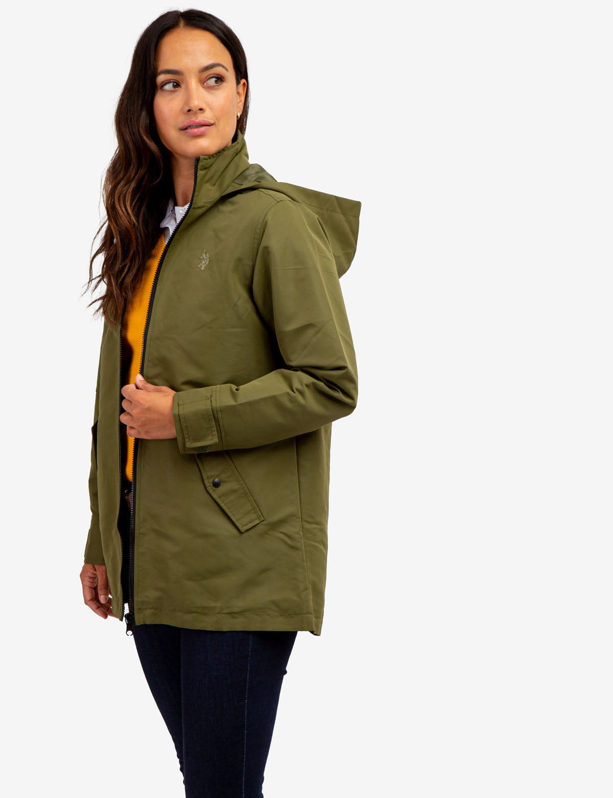 ZIP FRONT RAINCOAT– U.S. Polo Assn.