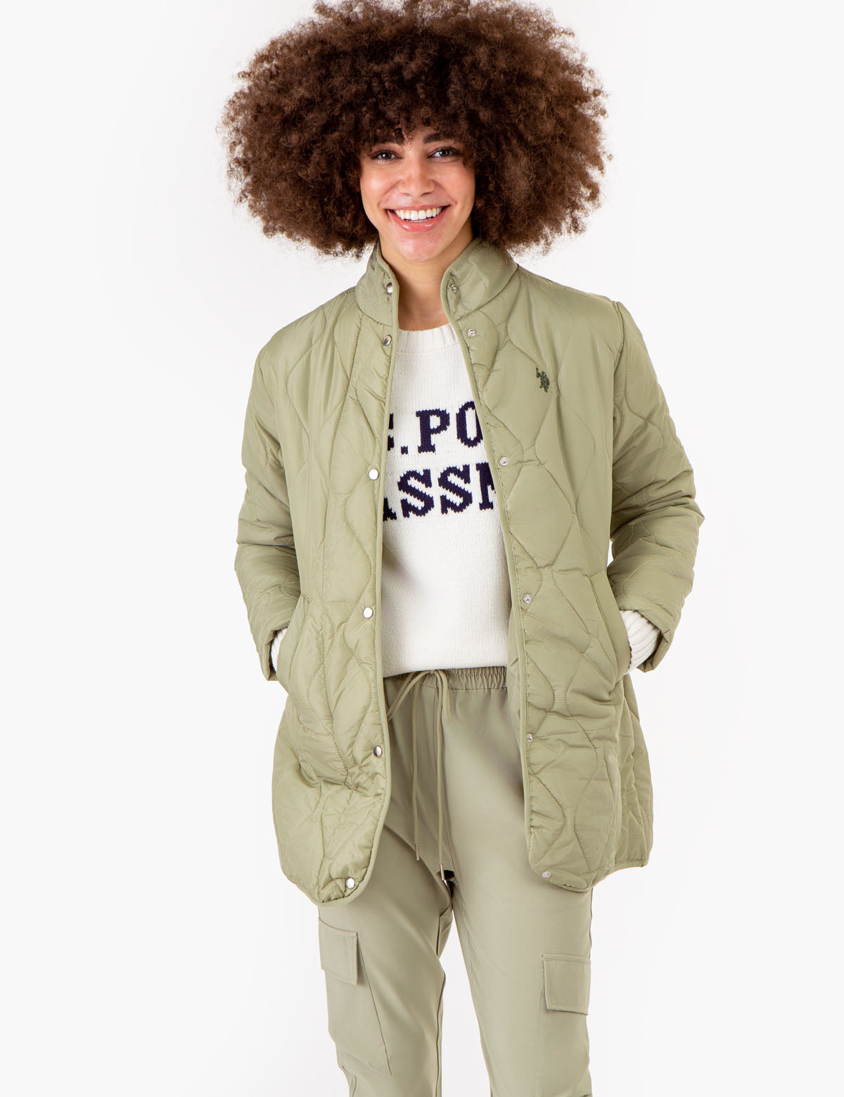 QUILTED JACKET WITH SNAPS– U.S. Polo Assn.