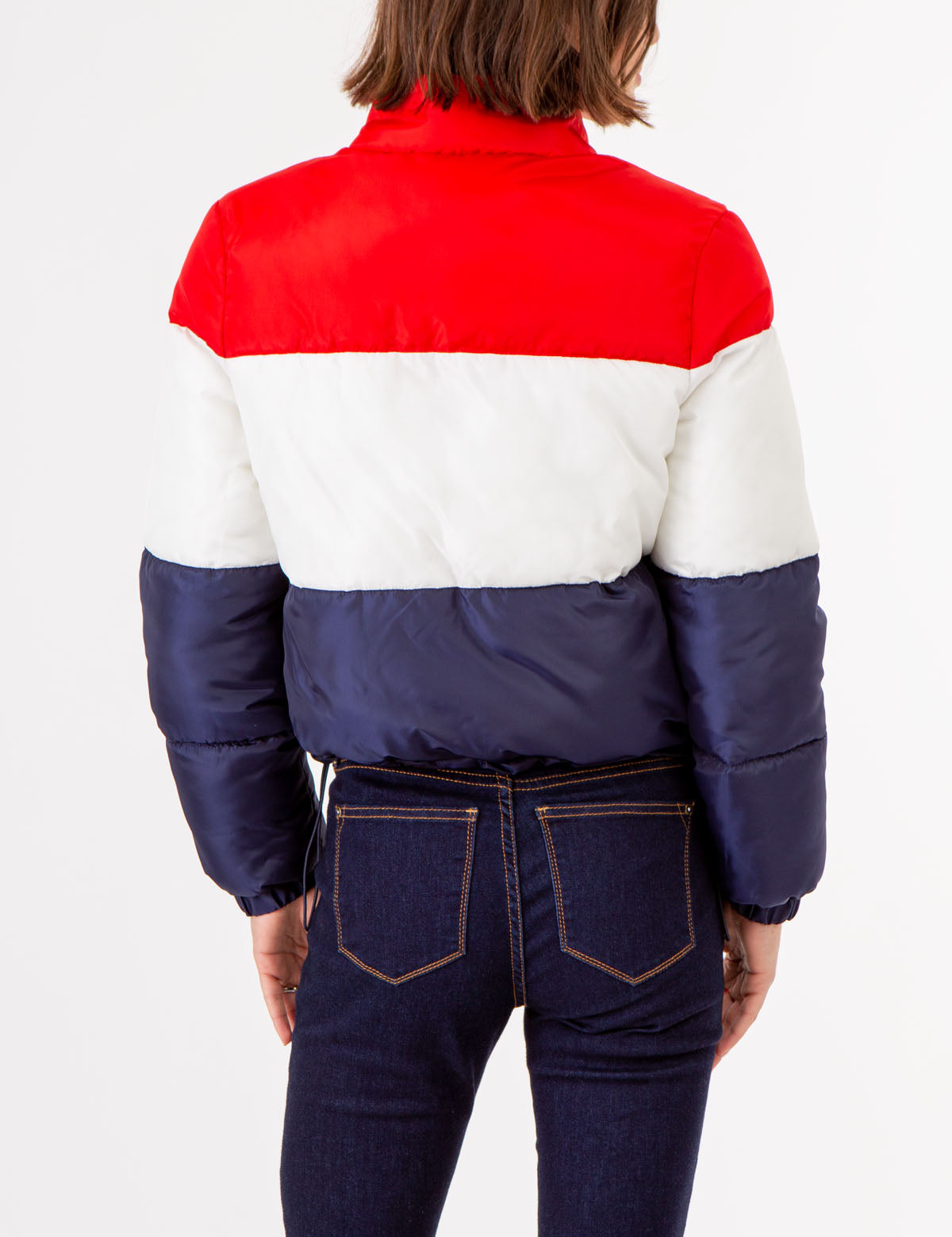 CROPPED COLORBLOCK PUFFER JACKET– U.S. Polo Assn.