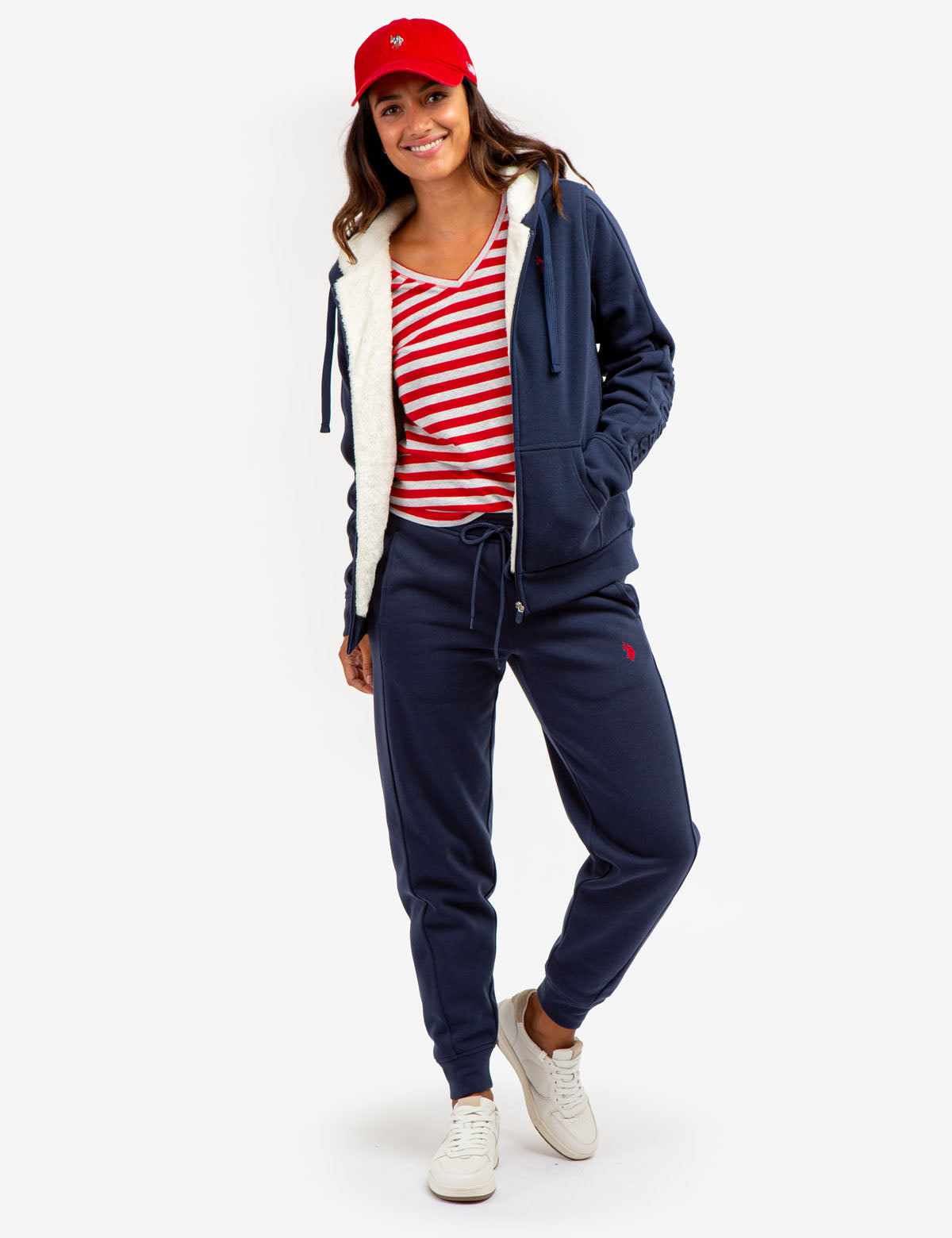 SHERPA LINED EMBOSSED HOODIE– U.S. Polo Assn.