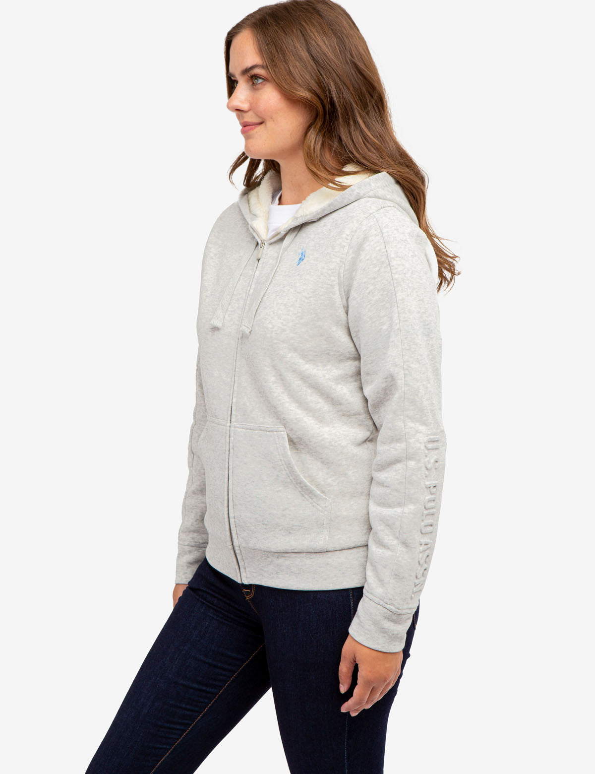 SHERPA LINED EMBOSSED HOODIE– U.S. Polo Assn.