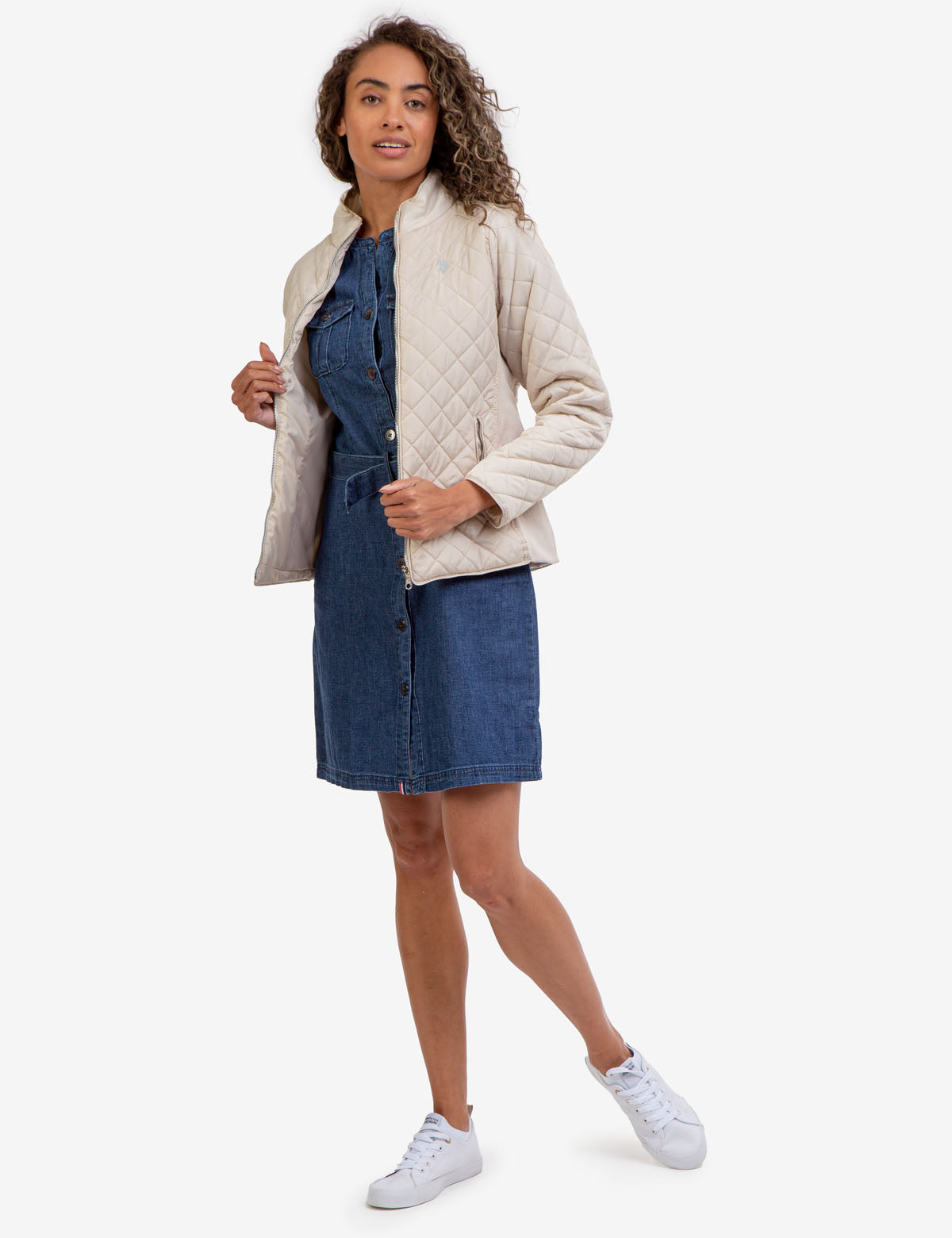 QUILTED SIDE KNIT MOTO JACKET– U.S. Polo Assn.