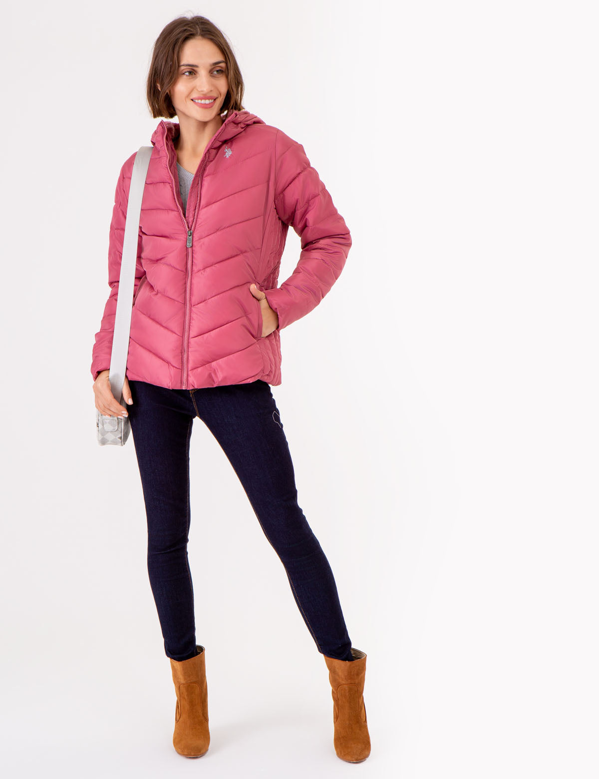 COZY FUR LINED HOODED PUFFER JACKET– U.S. Polo Assn.