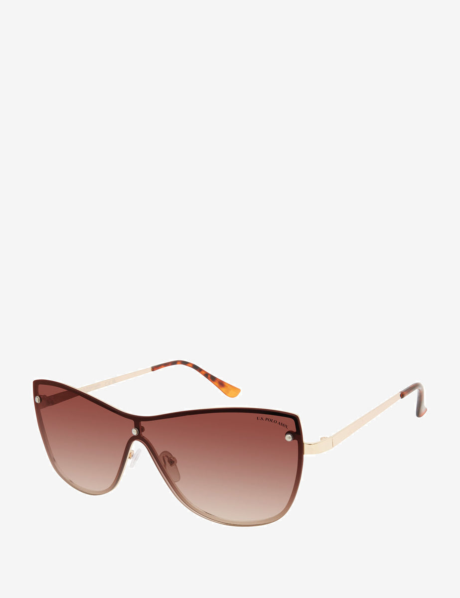 LADIES CAT EYE SHIELD SUNGLASSES– U.S. Polo Assn.