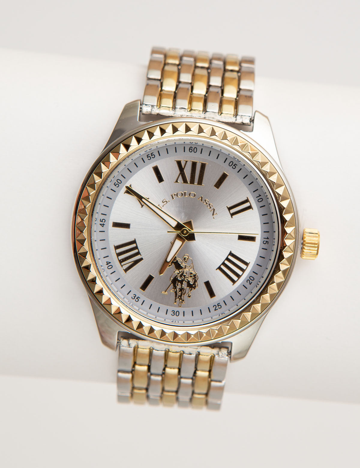 LADIES SILVER GOLD LINK WATCH– U.S. Polo Assn.