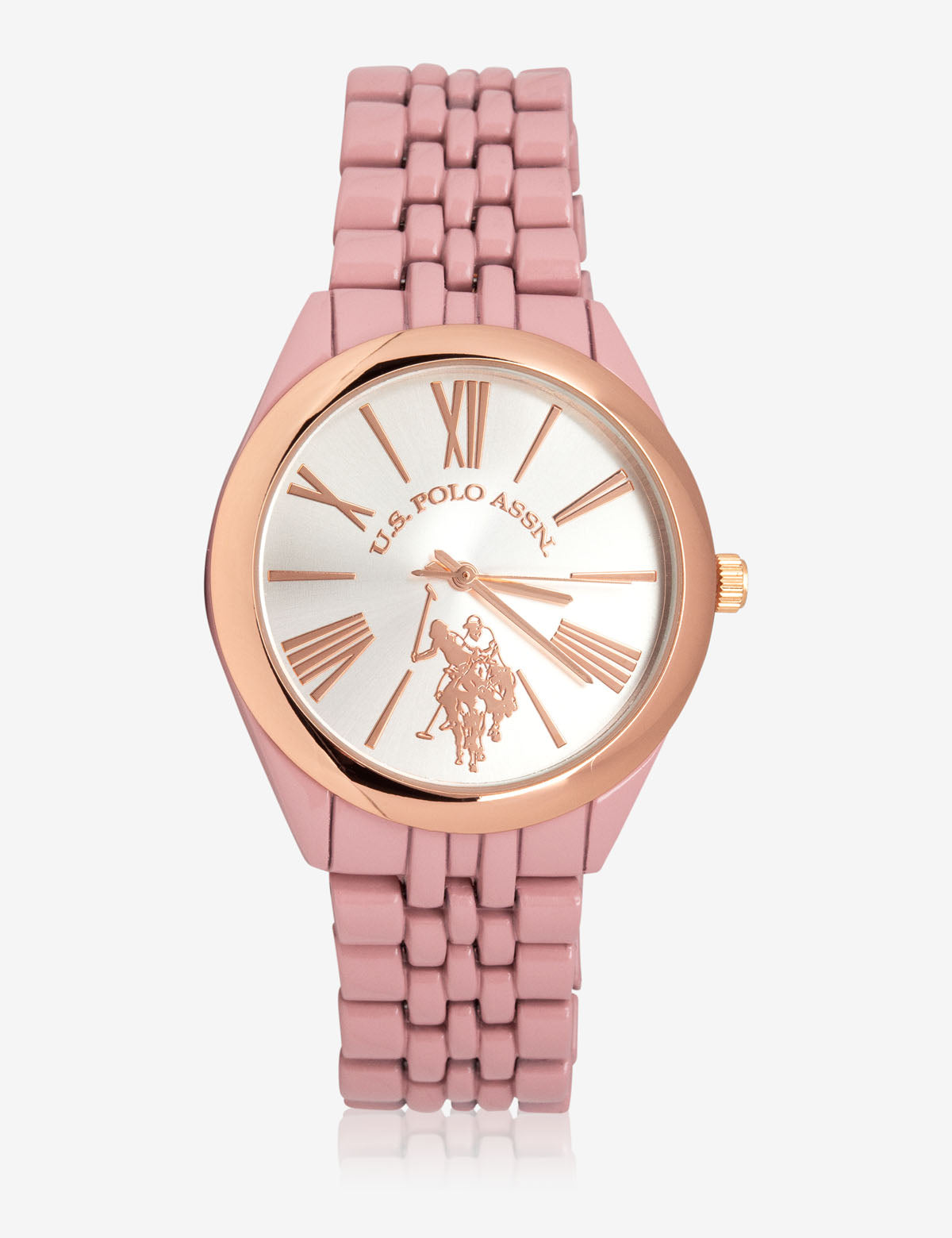 USPA WOMEN'S PINK & ROSEGOLD WATCH– U.S. Polo Assn.