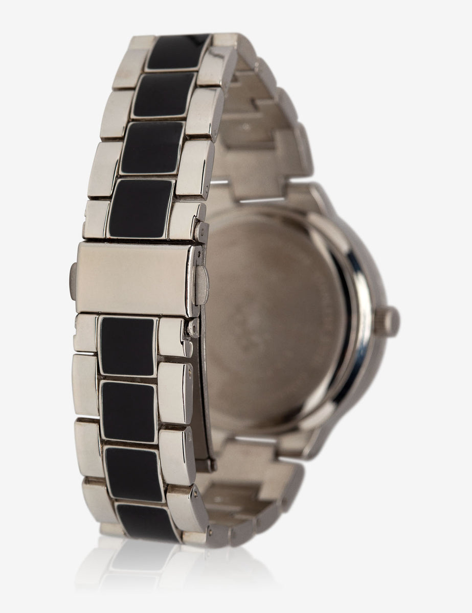 USPA WOMEN'S BLACK & SILVER TONE WATCH– U.S. Polo Assn.