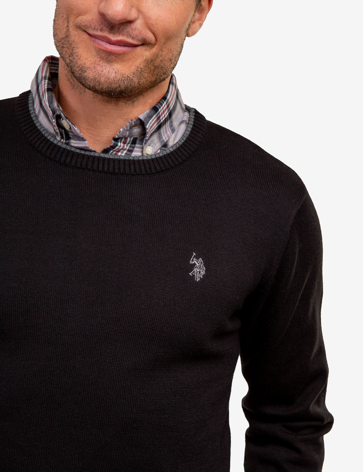 SOLID JERSEY CREW NECK SWEATER– U.S. Polo Assn.