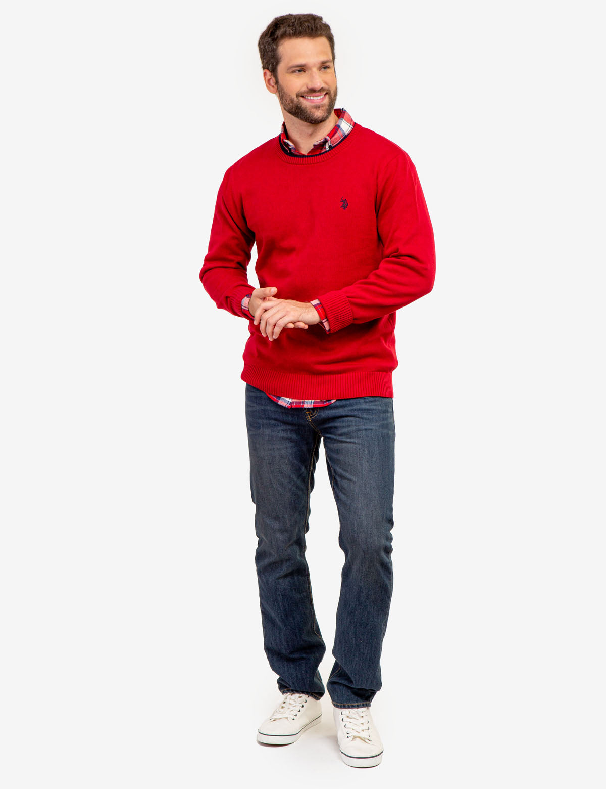 SOLID JERSEY CREW NECK SWEATER– U.S. Polo Assn.