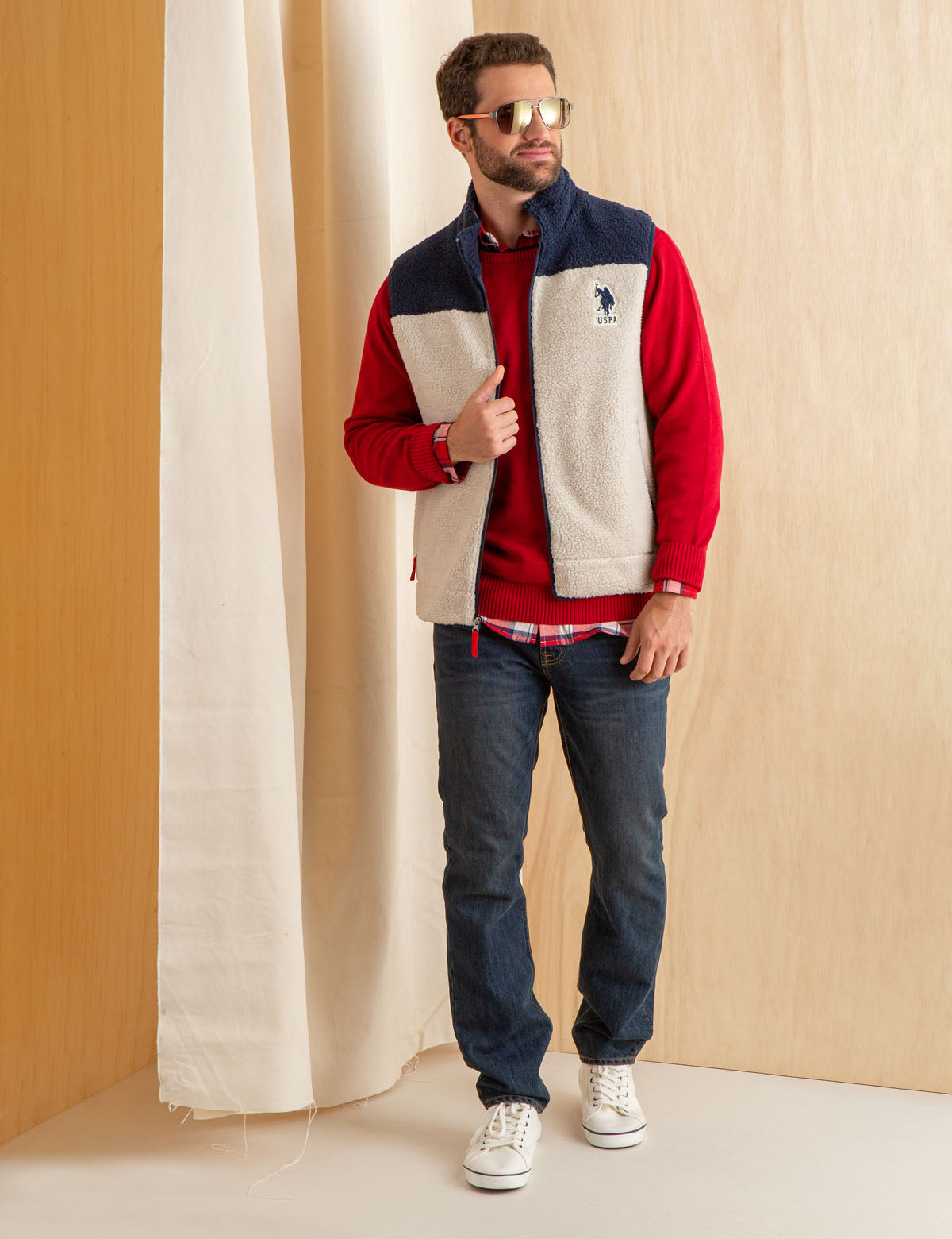 SOLID JERSEY CREW NECK SWEATER– U.S. Polo Assn.