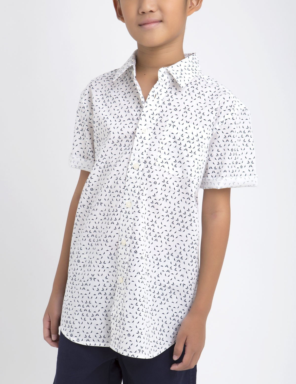 BOYS ORIGAMI PRINT SHIRT– U.S. Polo Assn.