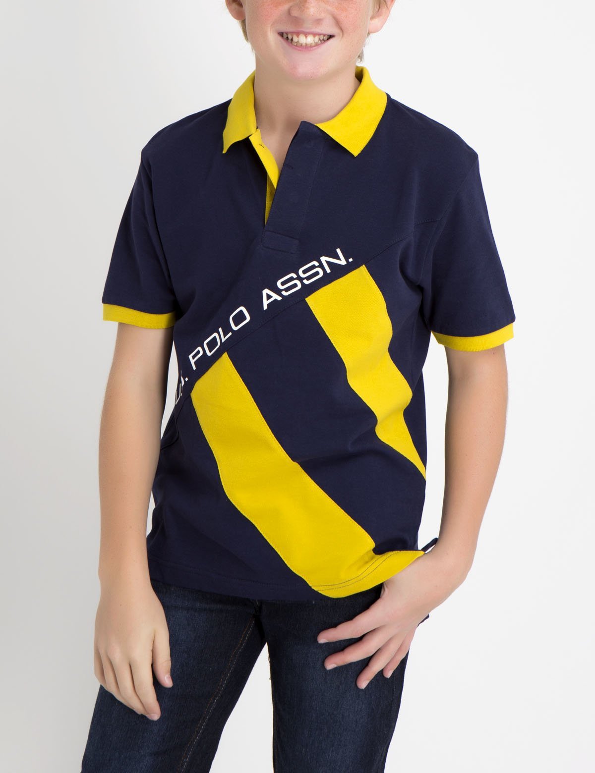BOYS COLORBLOCK POLO SHIRT– U.S. Polo Assn.